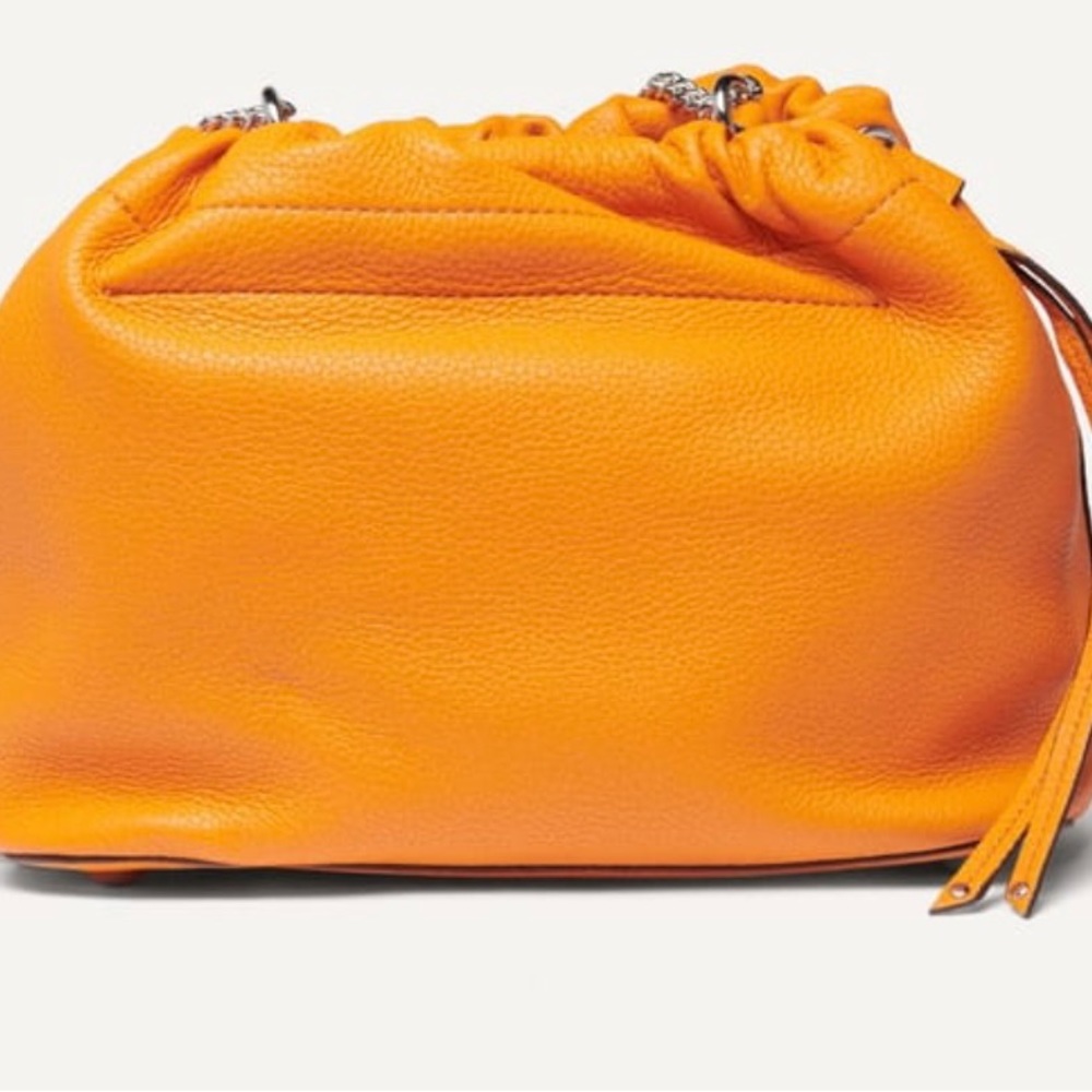 Sandro Paris Grained Leather Bucket Bag - Gem